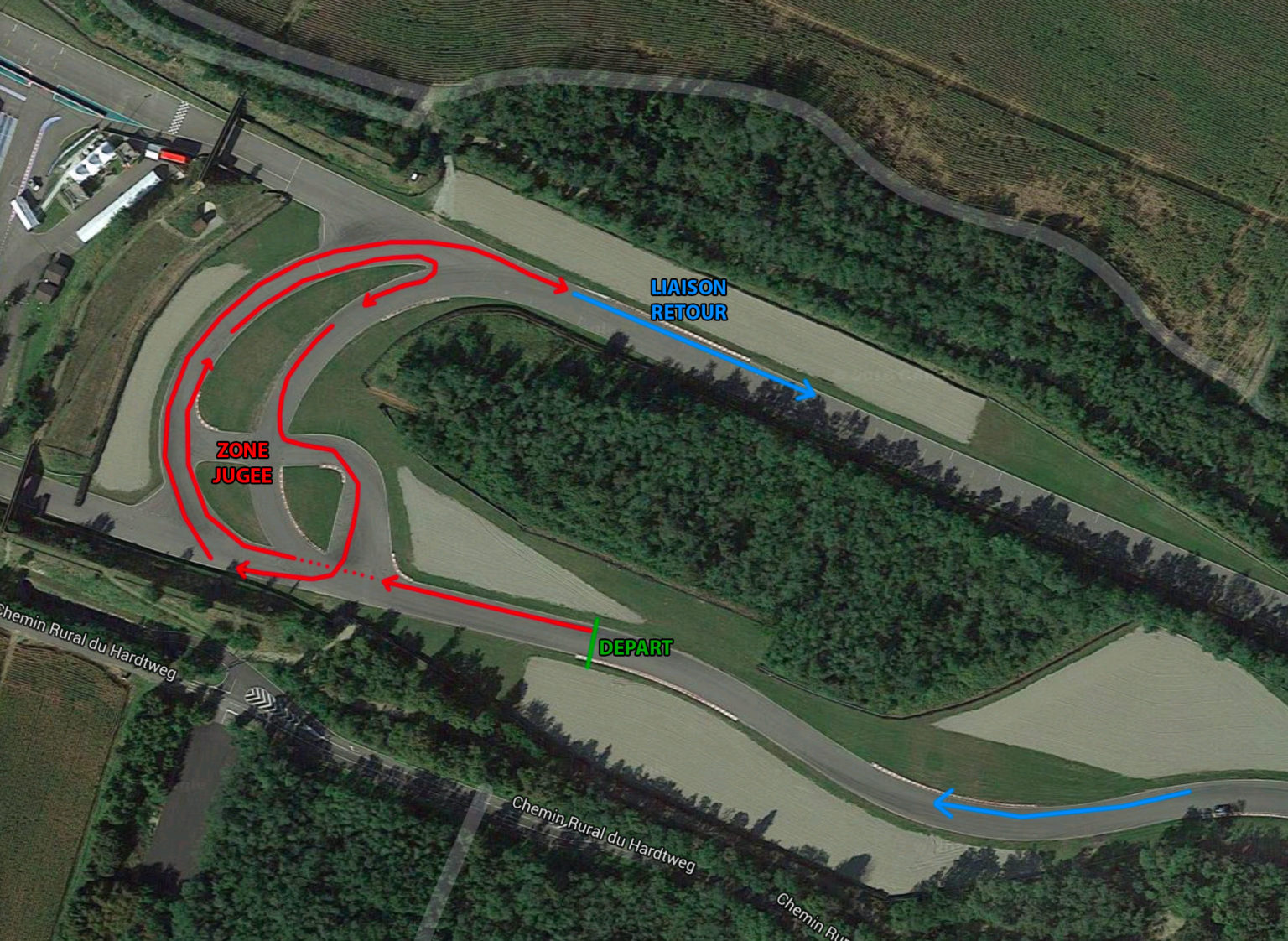 Tracé - DriftCup 2025 | Circuit de l'Anneau du Rhin - 13, 14 & 15 juin